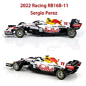 HTLNUZD Bburago 1:43 2021 F1 Racing RB16B #11 Sergio Perez Turkey Special Paint Formula One Alloy Super 1/43 NO.11 Diecast Alloy Collectible Toy Car Model (Standard RB16B#11)