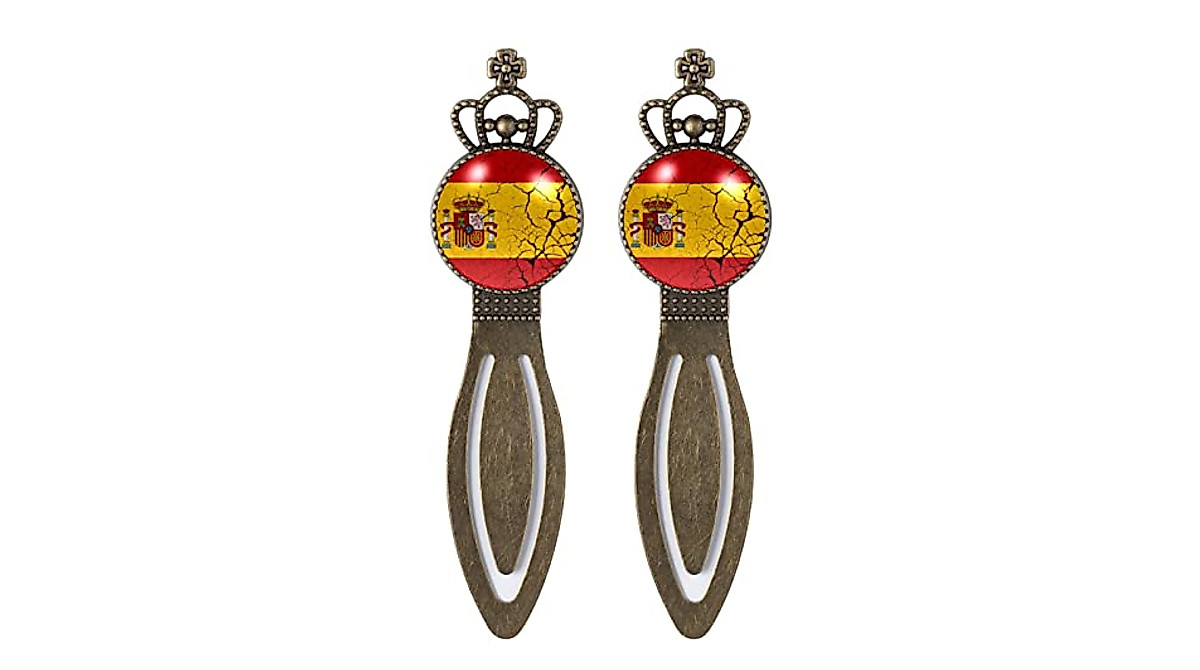 Vintage Crown-Style Stainless Steel Bookmarks – Elegant Gift Pack
