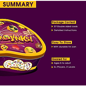 Emojinks Emoticon Card Games for Kids Emoticon Party Toys Gifts for Boys and Girls