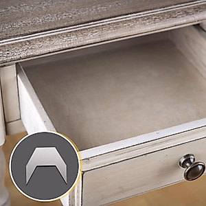 Drawer Stops, Drawer Stoppers for Dresser Metal Drawer Stops Antique Style Drawer Track Guide and Glides Stopper Furniture Parts Accessories for Drawers (24)