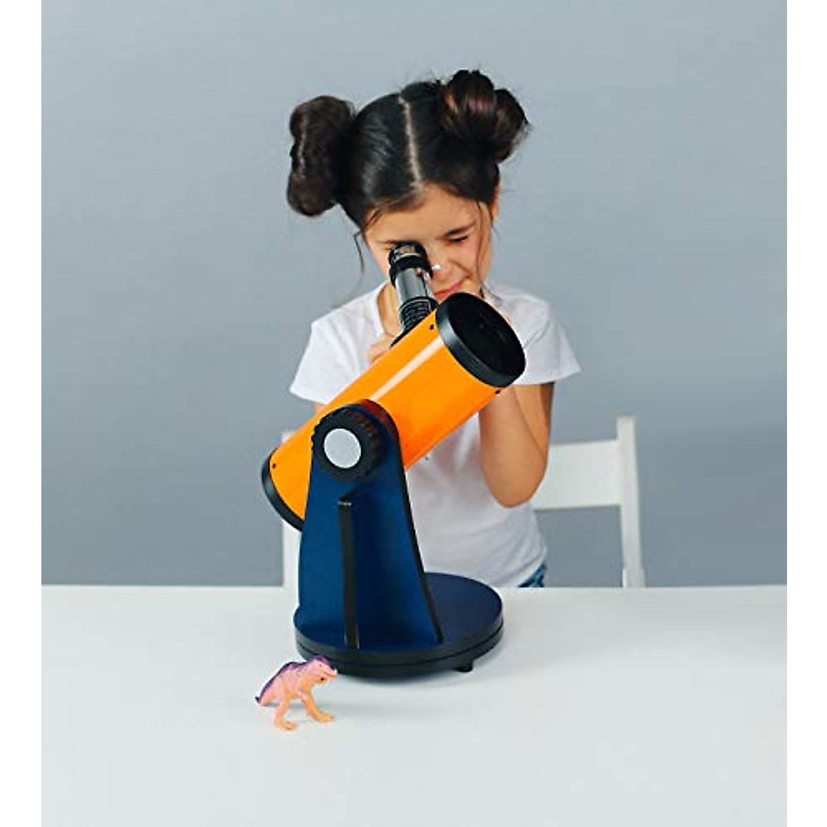 Levenhuk LabZZ D1 Easy to Use Telescope for Children with Rotating Table Dobson Mount and 100x Magnification