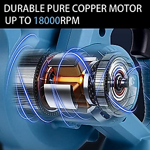 Cordless Leaf Blower, GOWAACHO 21V 2-in-1 Electric Handheld Sweeper/Vacuum with 2*4.0Ah Rechargeable Battery & Charger for Blowing Leaf, Cleaning Dust, Car, Computer Host, Small Trash