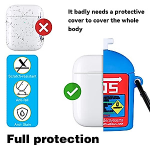 Besoar for Airpods 1st/2nd Generation Case 3D Nos Nitrogen Bottle for Boys Girls Kids Teens Cute Cartoon Fun Soft Silicone for  Airpod 1/2 Cases Cover Funny Unique Hypebeast for Air Pods 1/2 Covers
