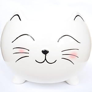 Cat Yarn Bowl for Knitting - Cute Ceramic Knitting Bowl Extra Large - Ceramic Yarn Bowl Crochet Accessories Yarn Holder Storage Gift for Knitters Funny