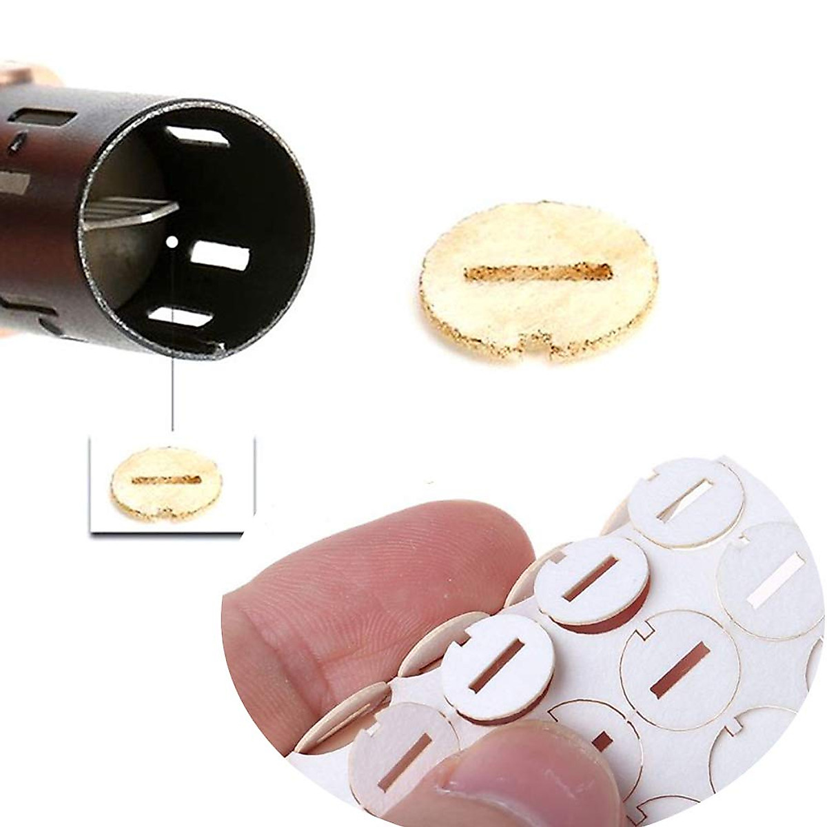 300PCS Cotton Absorption Gaskets and A tweezer for i-q-s Cleaning