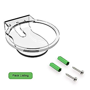 ZANEDY Dot 5th/4th Generation Wall Mount, Space Saving Solution Bracket for Dot 3 Dot 4 Dot 5 GenerationSturdy Clear(1 Pack)