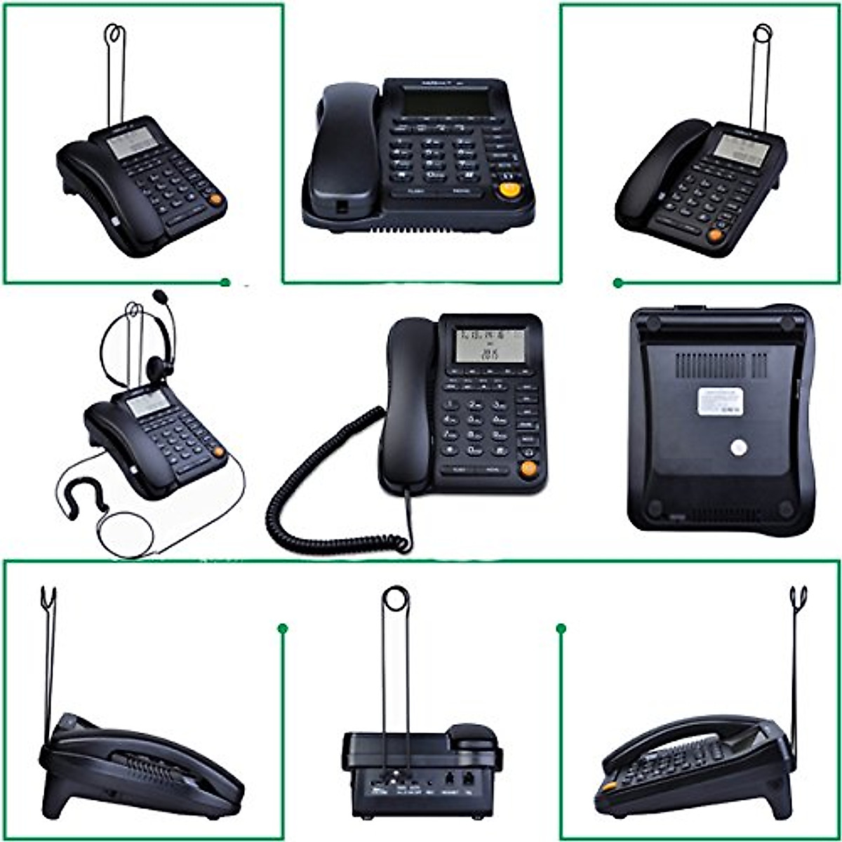 Corded Phone with Caller ID, Home Office Phone with Noise Cancellation Headphone Call Center Phone with Headset Business Telephone Landline with Speakerphone
