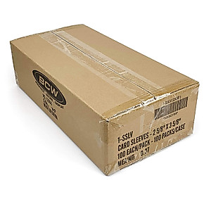 BCW Standard Card Sleeves - 2-5/8" x 3-5/8" - 100 Packs (10,000ct Total) | Crystal Clear Acid-Free, Toploader | Trading Card Sleeves for Baseball, Basketball, Football, Hockey, Pokemon, MTG, etc
