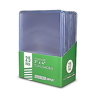 200 Standard 3" x 4" Toploaders and 200 Soft Penny Card Sleeves Package for Single Sports Trading Cards Toploaders for Sportcards Card Collecting