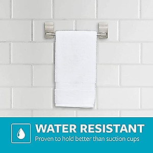 Command Hand Towel Bar with Water Resistant Command Strips, Organize Your Bathroom, Easy to Open Packaging