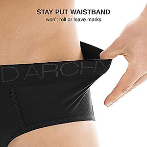 DAVID ARCHY Men's Underwear Bamboo Rayon Breathable Super Soft Comfort Lightweight Pouch Briefs with Fly in 4 Pack (XL, Black/Dark Gray/Navy Blue/Sky Blue - with Fly)