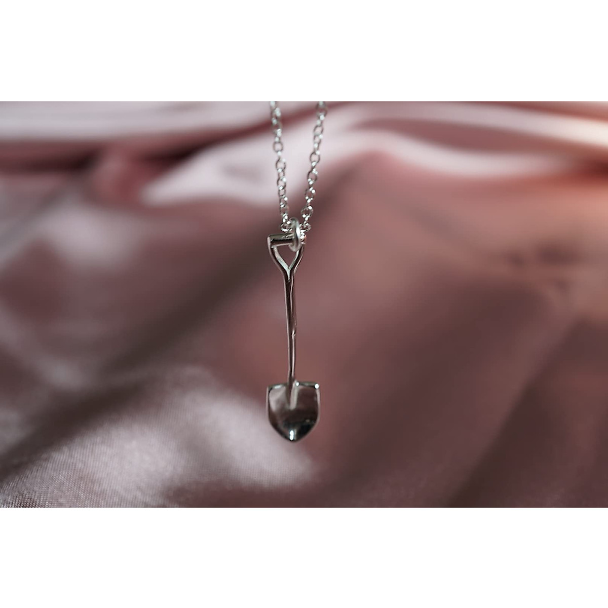 Sterling Silver Shovel Necklace - Tiny Spoon Necklace - Minimalist - Spoon Charm Necklace - Gift for her