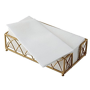 BloominGoods Disposable Bathroom Paper Napkins | 300-Pack 8" x 17" Single-Use Linen-Feel Guest Towels, Made In USA | Cloth-Like Hand Tissue Paper, White (MEDIUM SIZE - Pack of 300)