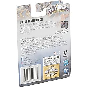 Renegade Game Studios Power Rangers: Heroes of The Grid Ranger Dice Set, 14 Translucent Dice, Ages 14+