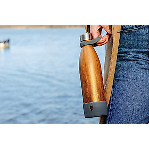S'well Stainless Steel Reusable Water Bottle, 750ml, Teakwood, Triple-Insulated and Leak-Proof Drinking Bottle for Hot and Cold Beverages up to 48h Cold/24h Hot