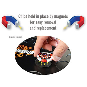 Harley-Davidson Bar & Shield Poker Chip Collector's Magnetic Frame 48 Count