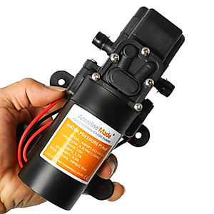Amarine Made Fresh Water Pump Self Priming Sprayer Pump Water Pressure Pump 12V DC 1.2 GPM 35 PSI Diaphragm Pump for Caravan RV Marine Fishing Boat