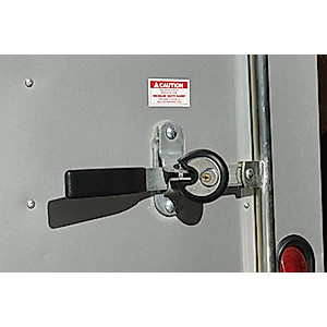 BRINKS Heavy Duty Padlocks & Keys 4 Pack 70mm Stainless Steel Keyed Alike Commercial Discus Keyed Lock for Storage Shed Garage Locker Sliding Doors Cabinets & More Round with Boron Shackle, Black