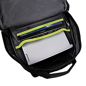 Fila Vertex Tablet and Laptop Backpack, Black/NEON, One Size