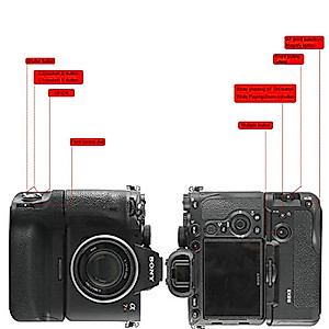 Meike MK-A7R IV Professional Vertical Battery Grip Compatible with Sony A7IV A7RIV A9II