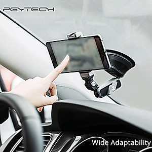 Suction Cup Mount, with 1/4"-20 Standard Thread Adapter, Perfect Compatible for Gopro 11/10/9/8/7/6/5/4, DJI OSMO Action 3, 2, Pocket 2, Insta360 ONE RS, R, ONE X3, X2, Double Ball Head Mechanism