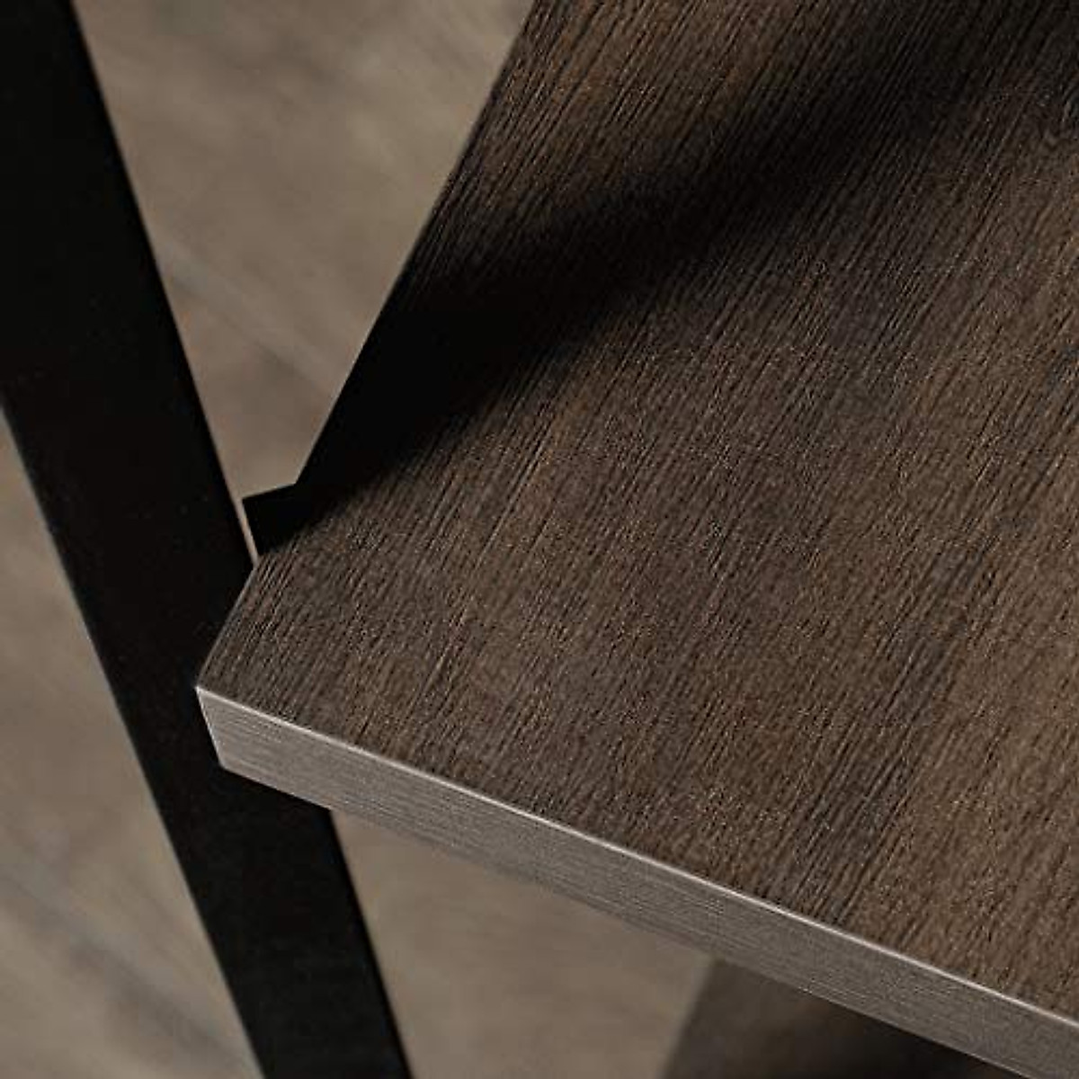 Sauder North Avenue Bookcase, L: 23.43" x W: 13.66" x H: 59.33", Smoked Oak Finish