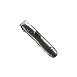 Andis 32810 Slimline Pro Cord/Cordless Beard Trimmer, Lithium Ion T-Blade Trimmer, Close Cutting T-Blade Zero Gapped, Chrome