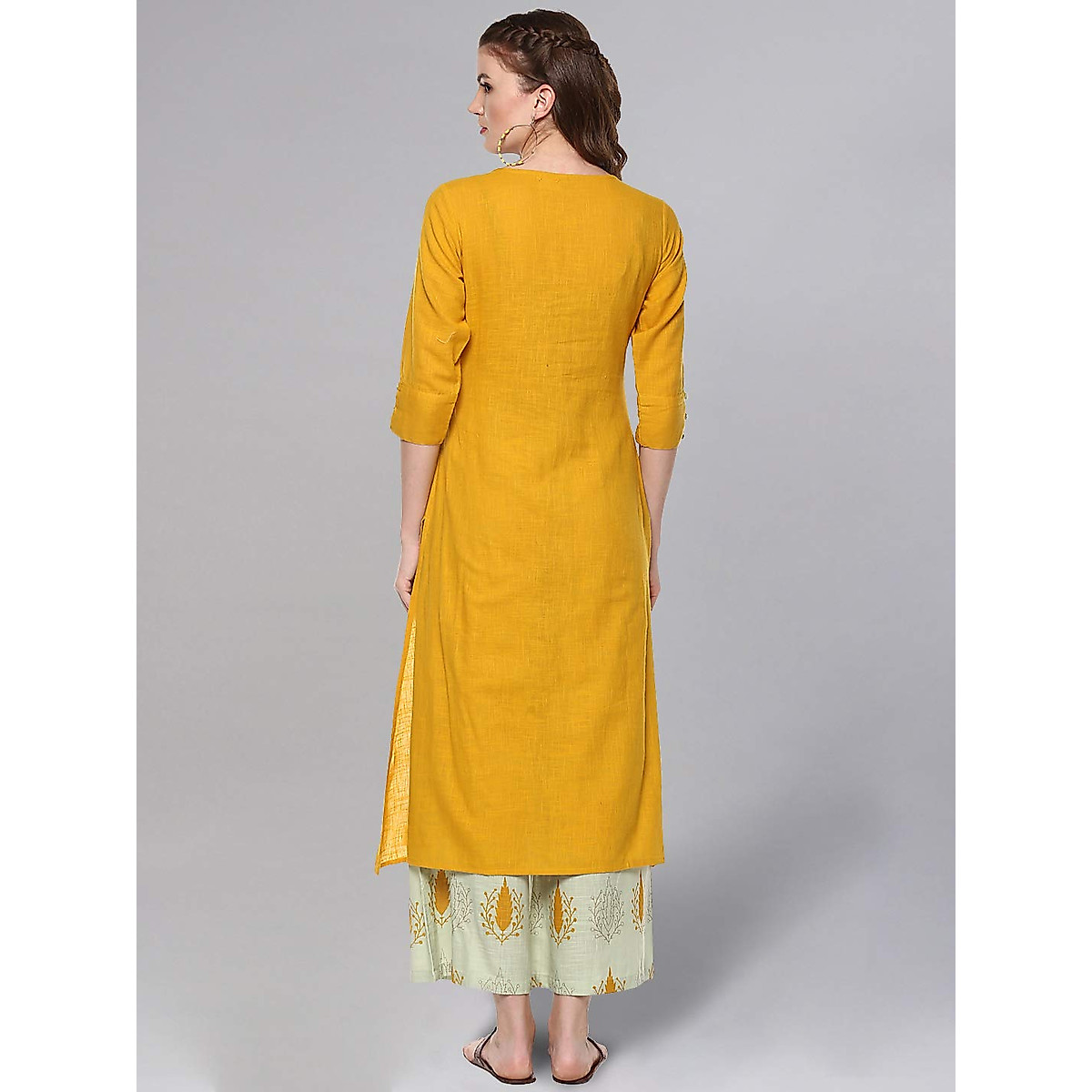 Idalia Women's Cotton Kurta and Palazzo Set Small Multi