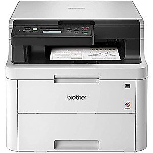 Brother L-3290CDW Series Compact ALL-in-One Business Home/Office Digital Color Printer I Print Copy Scan I Wireless I Mobile Printing I Auto 2-Sided Printing I 25 PPM I 250 Sheets/Tray + Printer Cable