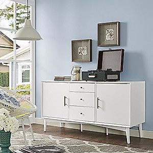 Crosley Furniture Landon Buffet and Large Console, White