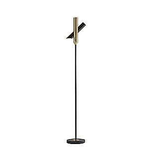 Adesso 4079-01 Vega LED Torchiere, 68 in, 24W, Black Finish, 1 Floor Lamp