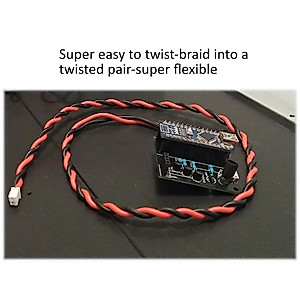 18 AWG Stranded Wire Kit – Silicone Coated Copper Wires 18 Gauge Pre-Tinned 16ft/5m Each Spool, 6 Colors (Black, Red, Yellow, Green, Blue, White), Electrical Jumper Wire Hook Up Wire Kit from Plusivo