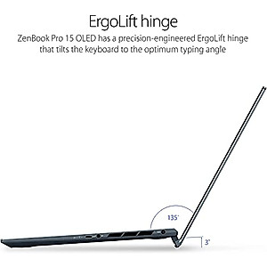 ASUS ZenBook Pro 15 UM535 OLED 15.6" FHD Touchscreen (AMD Ryzen 7 5800H , 16GB RAM, 1TB SSD, GeForce RTX 3050 Ti, 8-Core Beat i7-11370H) Business Workstation Laptop , Up to 18 Hrs Battery, Win 11 Pro