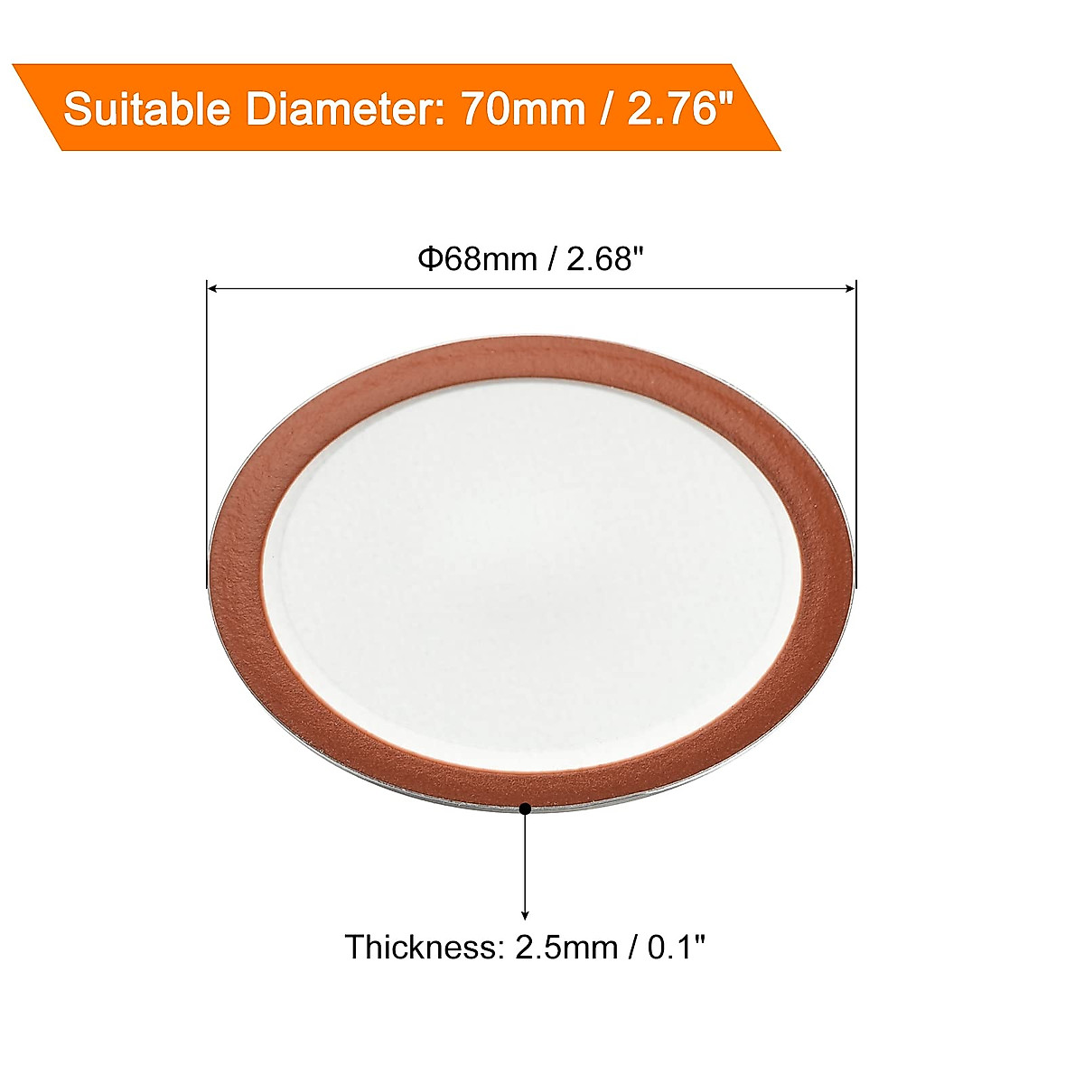 uxcell Canning Lids, 72pcs - Tinplate Split-Type Mason Jar Lid, Regular Mouth with Date Leak Proof Fits Storage Cover (Silver)