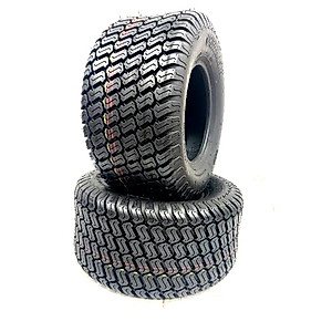 Two 16X7.50-8 Mower Tires Turf 16 7.50-8 Lawn Tractor 16 750 8 Tubeless