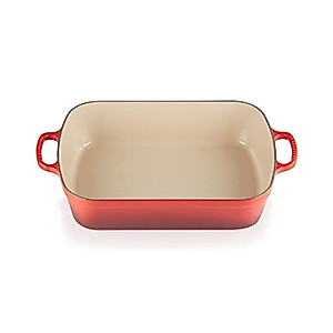 Le Creuset Enameled Cast Iron Signature Rectangular Roaster, 7 qt. (12.8" x 18.7"), Cerise
