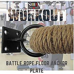 Shihan Battle Rope Anchor Plate for Wall or Floor Fixing Vertically Horizontally Power Sports TS-3