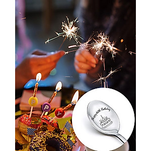 Happy 60th Birthday Spoon Gifts for Women Men Birthday Gift for 60 Year Old Dad Mom Wife Sister 60 th Birthday Gifts for Women Men 60 Year Old Birthday Gifts for Him Her 60 Birthday Gifts Spoons
