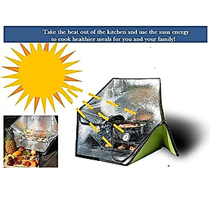 YAMO DUDO Portable Solar Oven Bag Cooker Sun Outdoor Camping Travel Emergency Tool for Cooking Solar Oven Bag Solar Cooker and Dutch Oven Kit