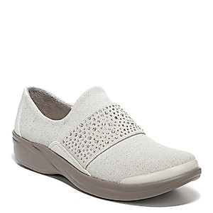 BZees Women's Pizazz Slip-On Loafer, Eggnog Sparkle, 9