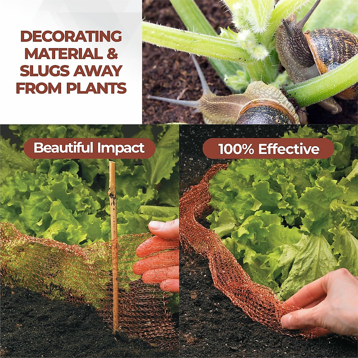 Californistan Copper Mesh Rodent Control, 5in x 32ft- Rustproof Copper Mesh Roll for Rodent, Bat & Snail - Perfect for Hole Blocking, Gardening & Sealing Water Opening - Plus Special Bonus Scissor