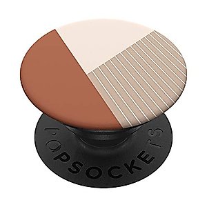 Abstract Geometric Modern Color Blocks Terracotta Beige PopSockets PopGrip: Swappable Grip for Phones & Tablets