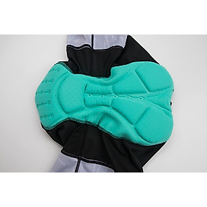 Coconut Ropamo CR Men's Cycling Jersey Set Road Bike Jersey Zipper Pocket Bib Shorts with 4D Padded Cycling Clothing Set (Black, M)