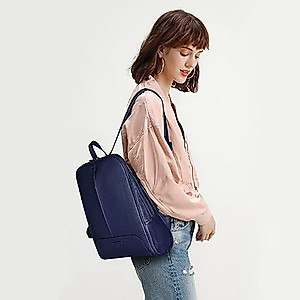 S-ZONE Women Genuine Leather Backpack Purse Travel Handbag College Medium