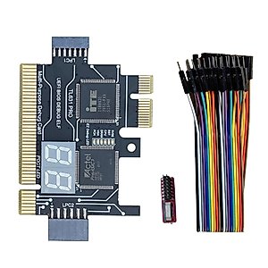 Jadeshay TL631 Pro Motherboard Analyzer Diagnostic Card, PCI Mini PCI-E LPC Motherboard Tester Debug Cards for Laptop Desktop