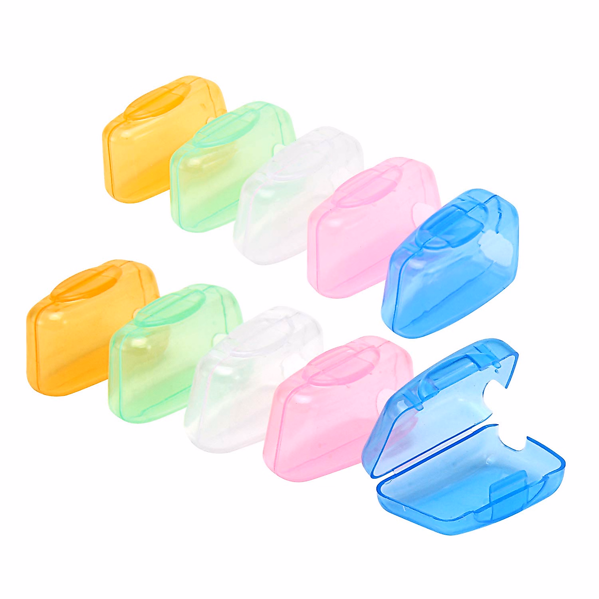 Senkary 20 Pieces Toothbrush Cap Covers Toothbrush Head Protector Case for Travel or Home, 5 Colors