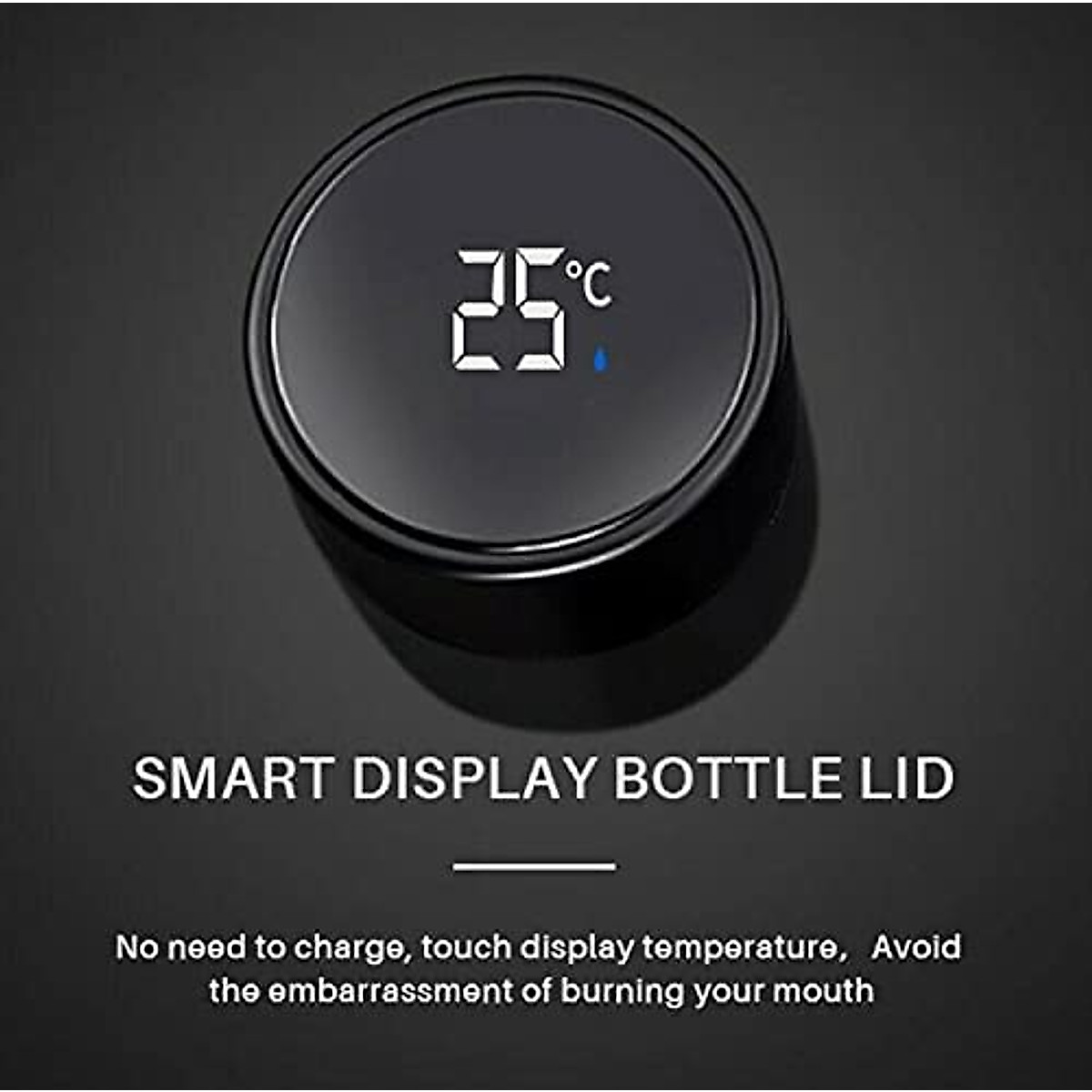 Water Bottle - Thermoses Water Bottle,Thermos-Portable Sports Water Bottle,Smart Water-Bottle Portable-Thermos 304 Stainless-Steel Led Temperature Display by Operazone (20_White)