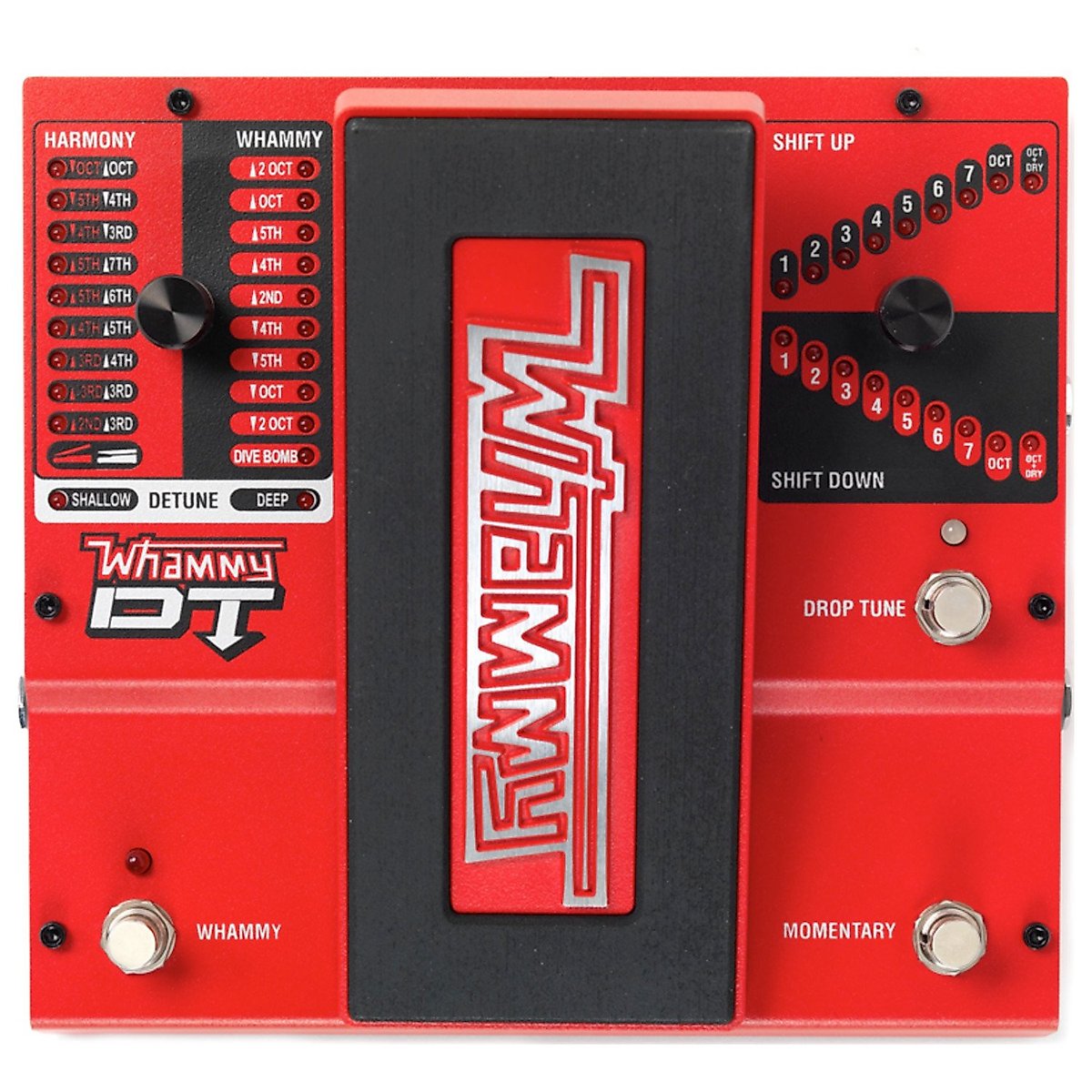 DigiTech Whammy DT Drop Tuning Guitar Pitch Shift Effect Pedal with True Bypass and ac power adapter