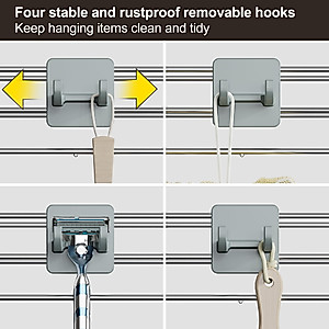 Nieifi Hanging Shower Caddy,4 Tier Adjustable Basket Over Shower Head Shower Organizer Hanging with Hooks Shower Racks for Inside Shower Shelf Anti-Swing Bathroom Organizer Shelves, Silver