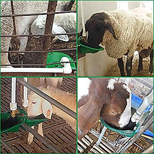 Plastic Sheep Waterer Bowl,Automatic Animals Drinking Water Bowl Dispenser for Goat,Sheep, Pig